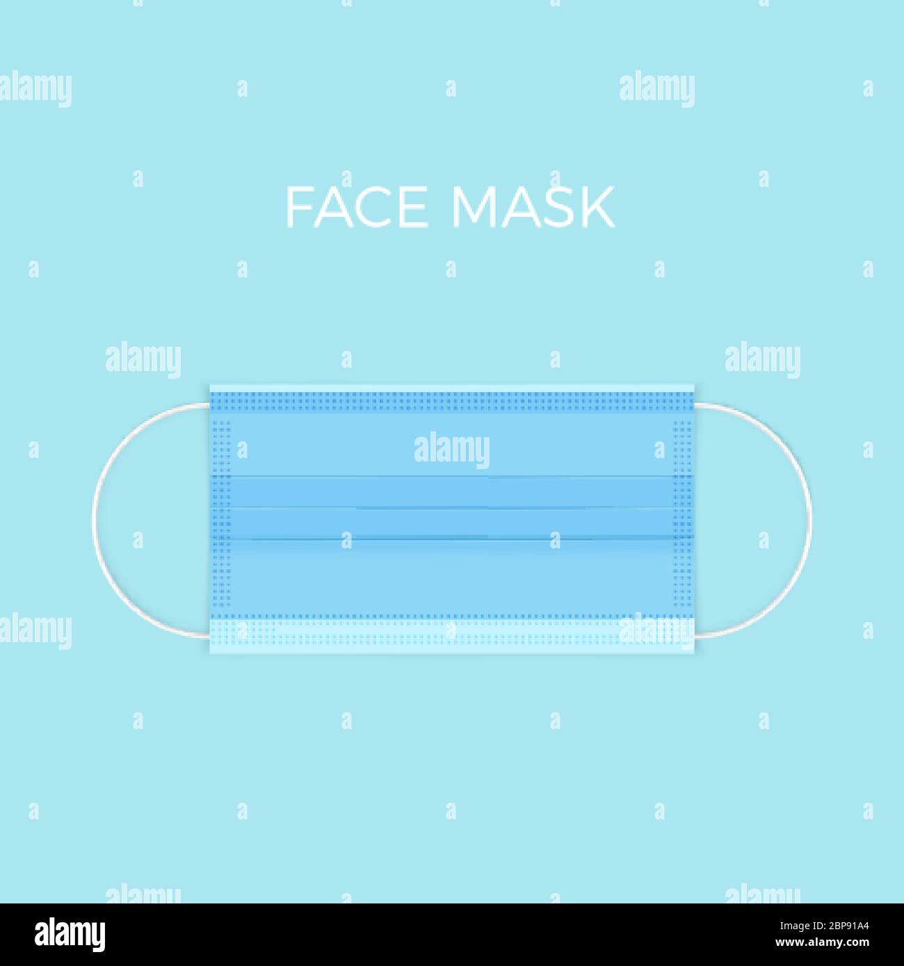 Top view blue mask Stock Vector Images - Alamy