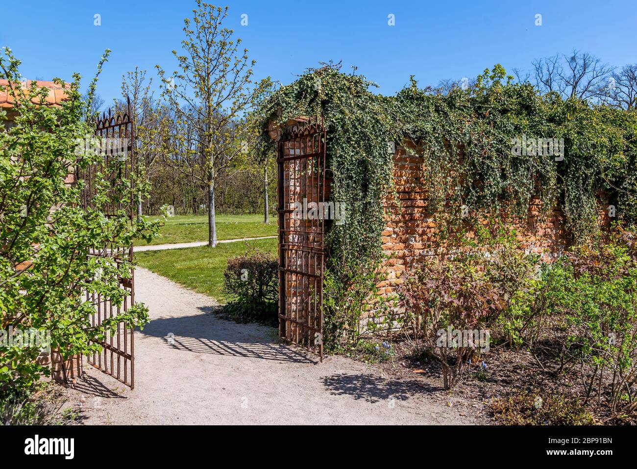 Gardens and Parks of the Baroque Milotice Castle, South Moravia Stock ...