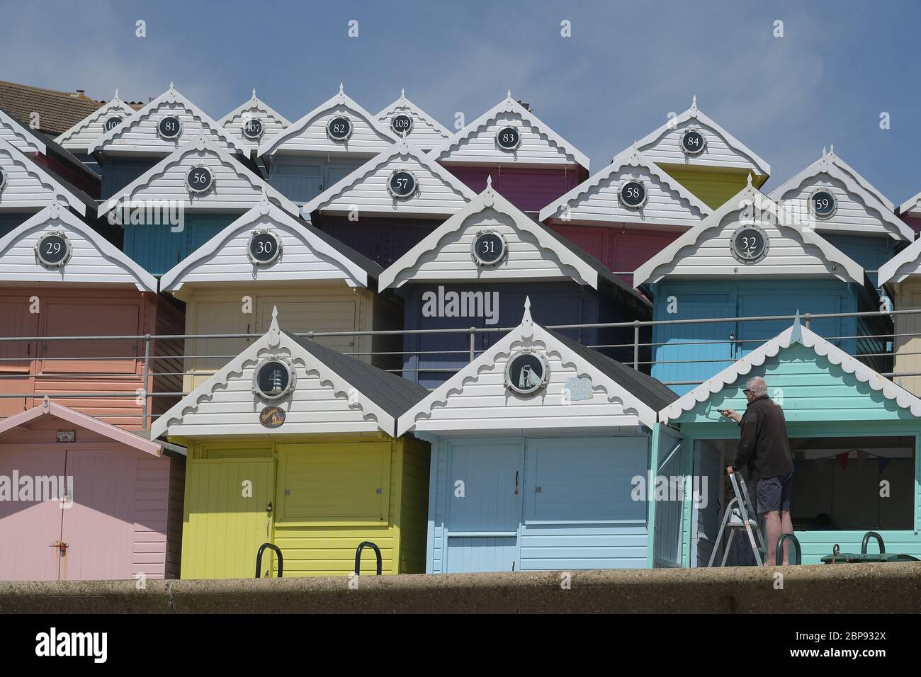 Ray Broad from Little Clacton takes time to do some DIY on their Beach ...