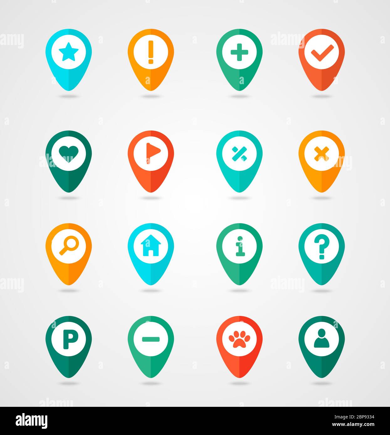 Pin map icon set. Map pointer. Map markers. Destination vector icon. GPS location symbol ...