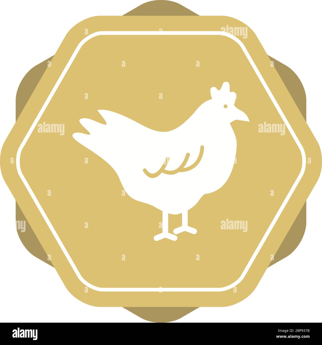 Halal chicken Stock Vector Images - Alamy