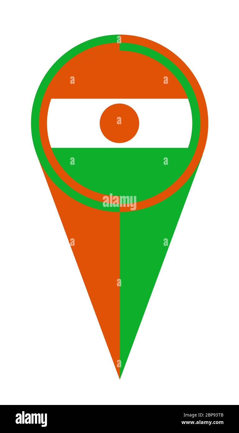 Niger flag map hi-res stock photography and images - Alamy