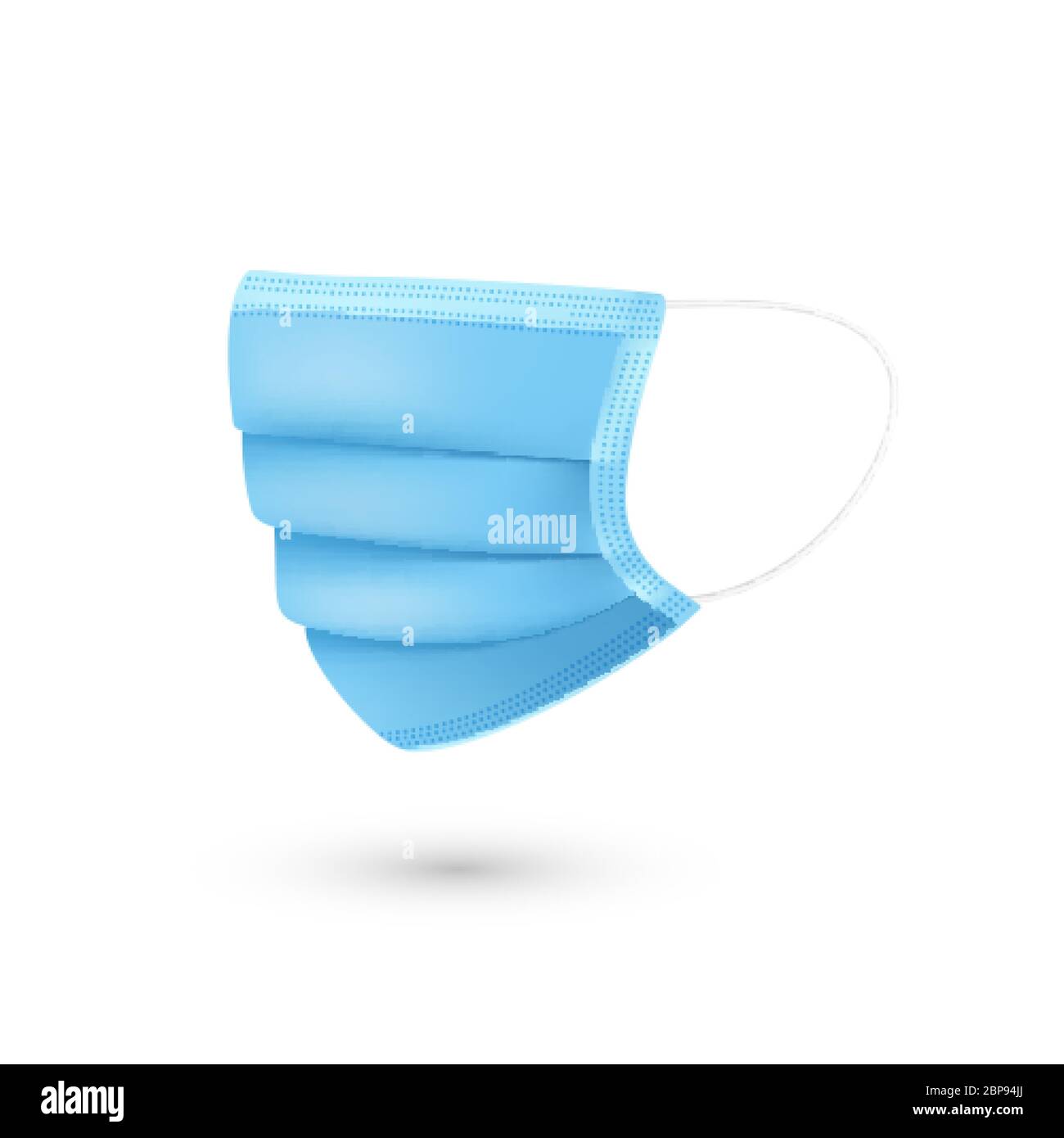 Blue breathing respiratory mask. Medical face mask. Health care issue ...