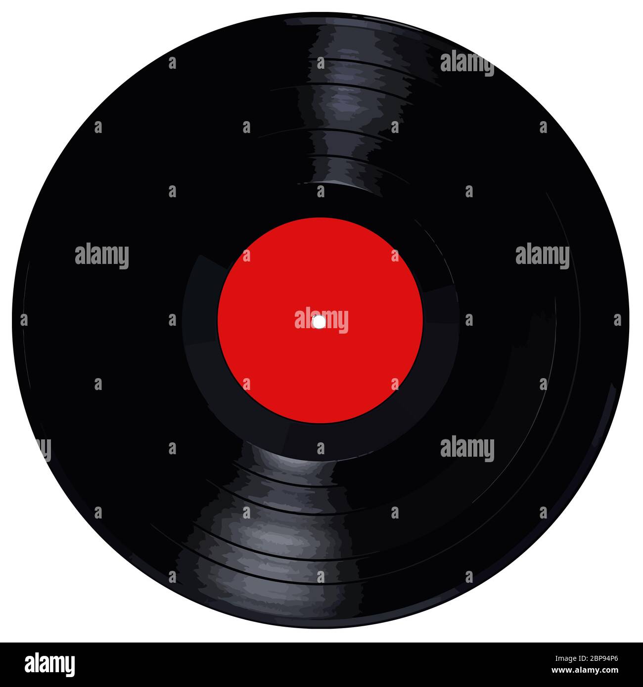 vinyl record music disco sound retro round illustration Stock Photo - Alamy