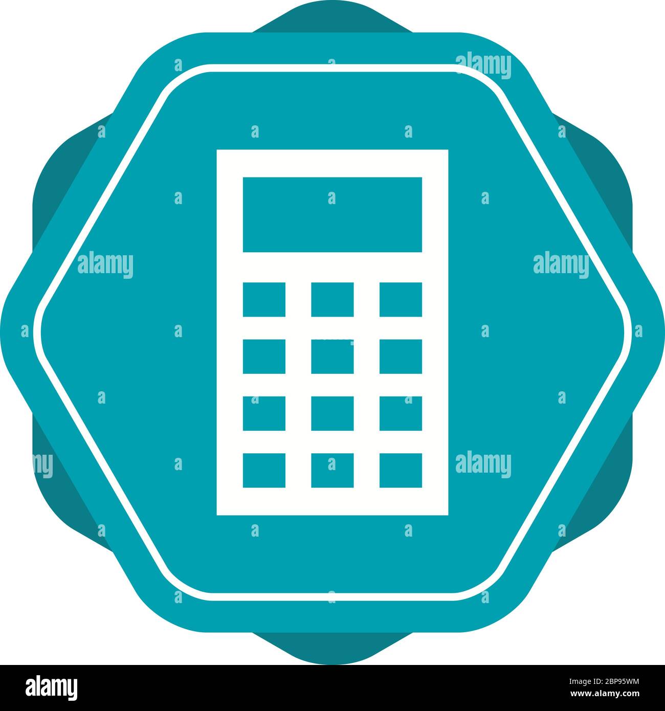 Beautiful Calculator Glyph Vector Icon Stock Vector Image & Art - Alamy