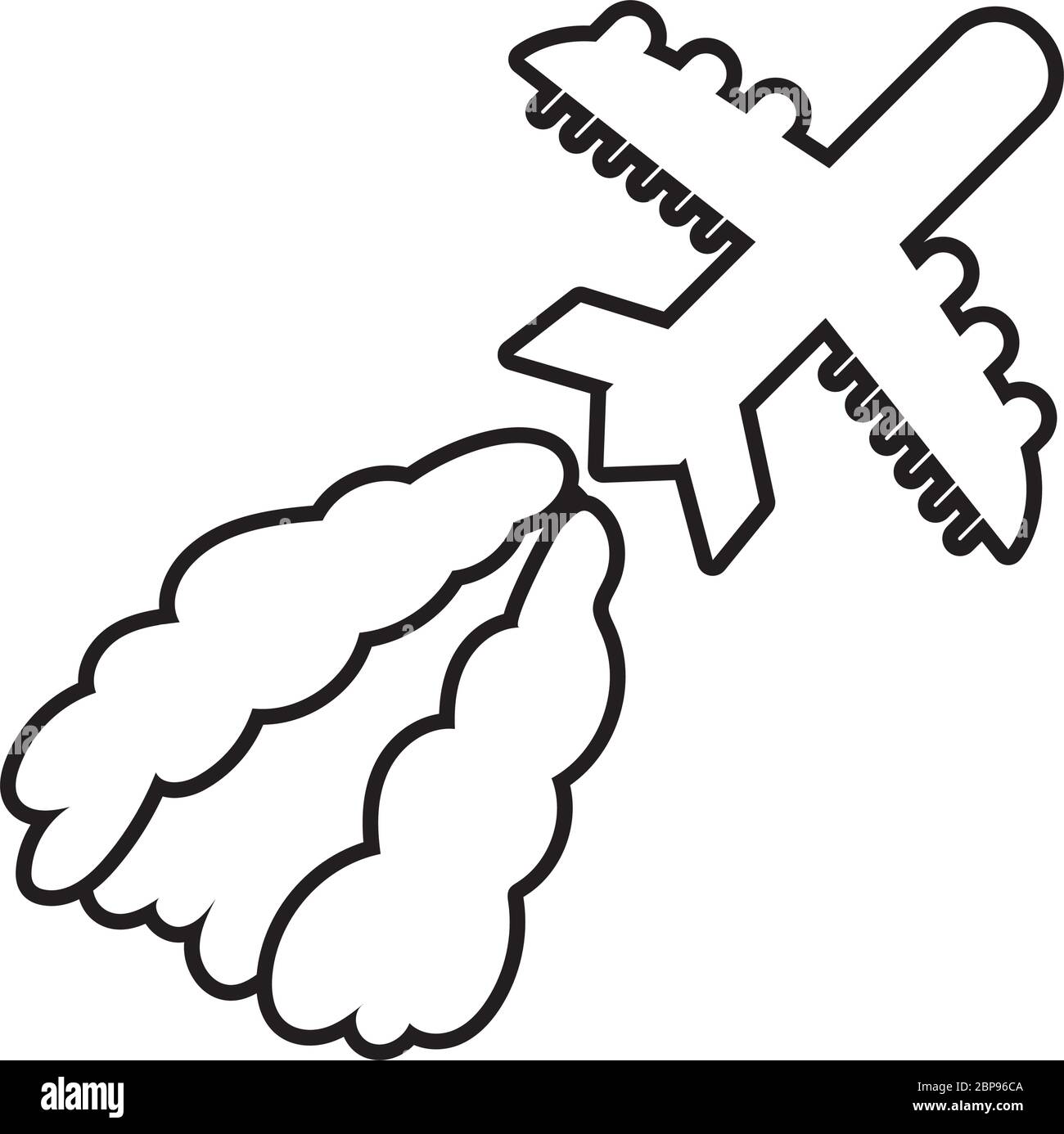 airplane flying line style icon Stock Vector Image & Art - Alamy