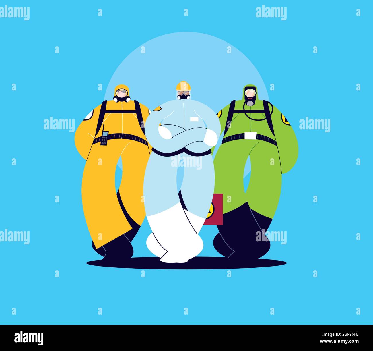 Bio hazard suits Stock Vector Images - Alamy