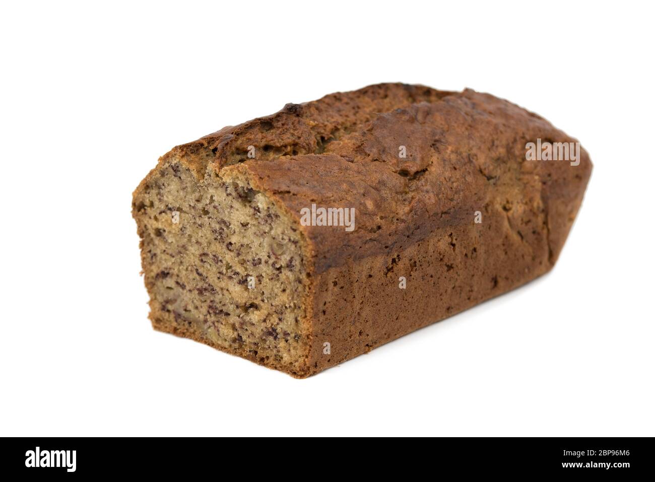 Slice homemade banana nut Cut Out Stock Images & Pictures - Alamy