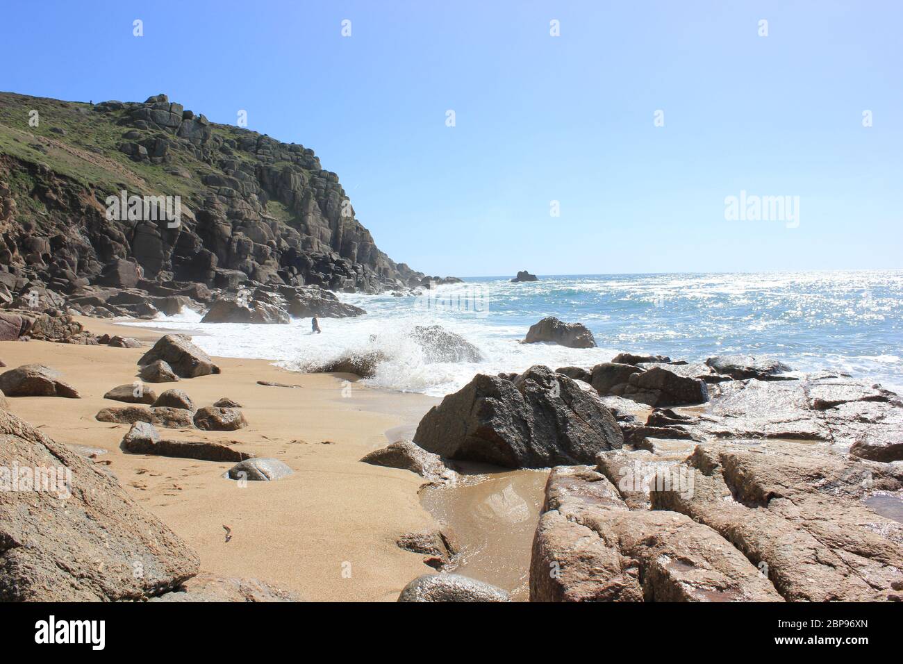 English white sandy beach Stock Photo - Alamy