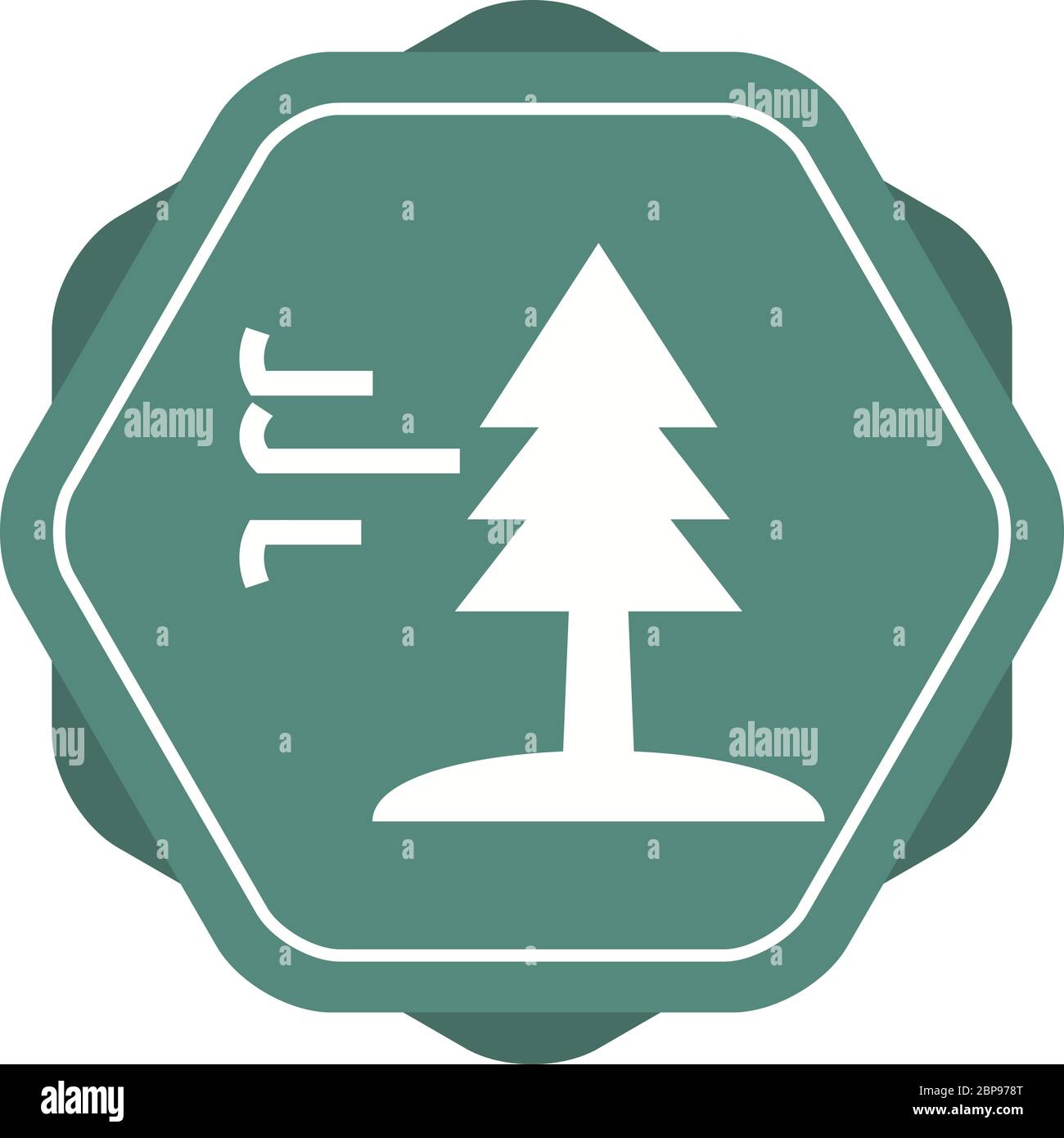 Beautiful Tree In Wind Glyph Vector Icon Stock Vector Image & Art - Alamy