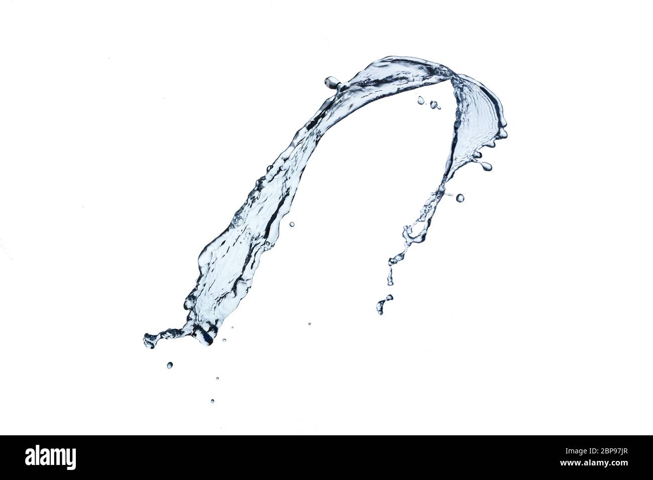 Closeup shot of water splash isolated on white background Stock Photo ...