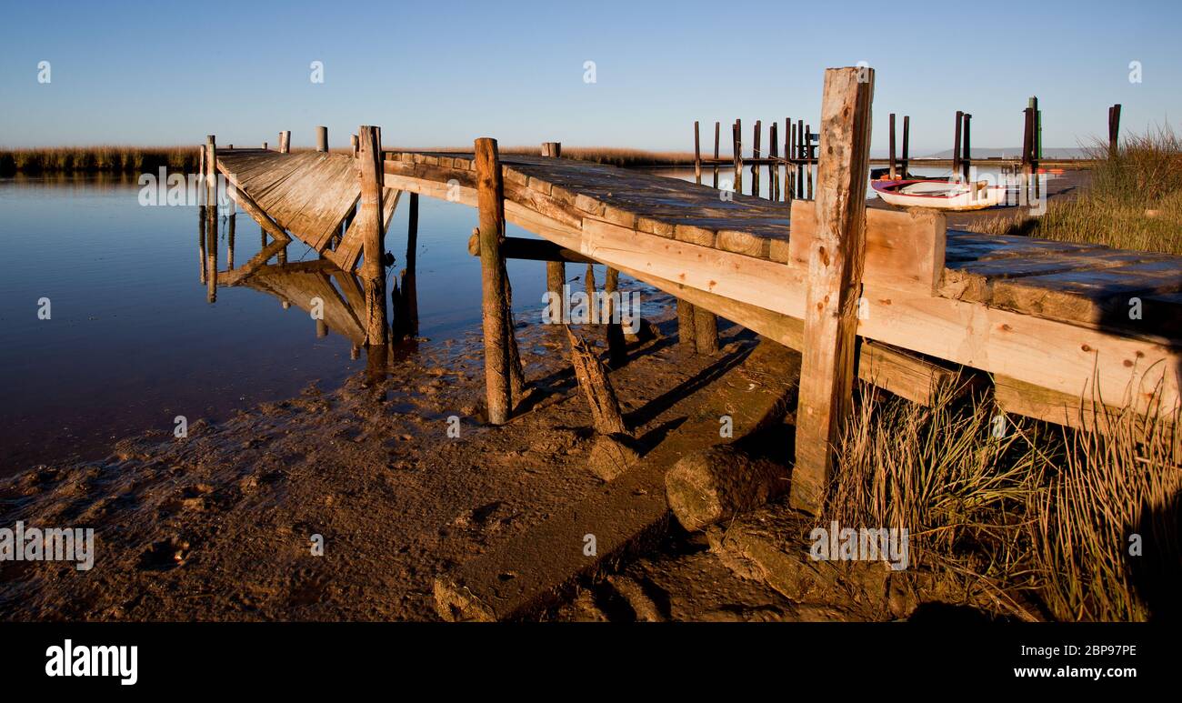 jetty by the sea landscape Stock Photo - Alamy