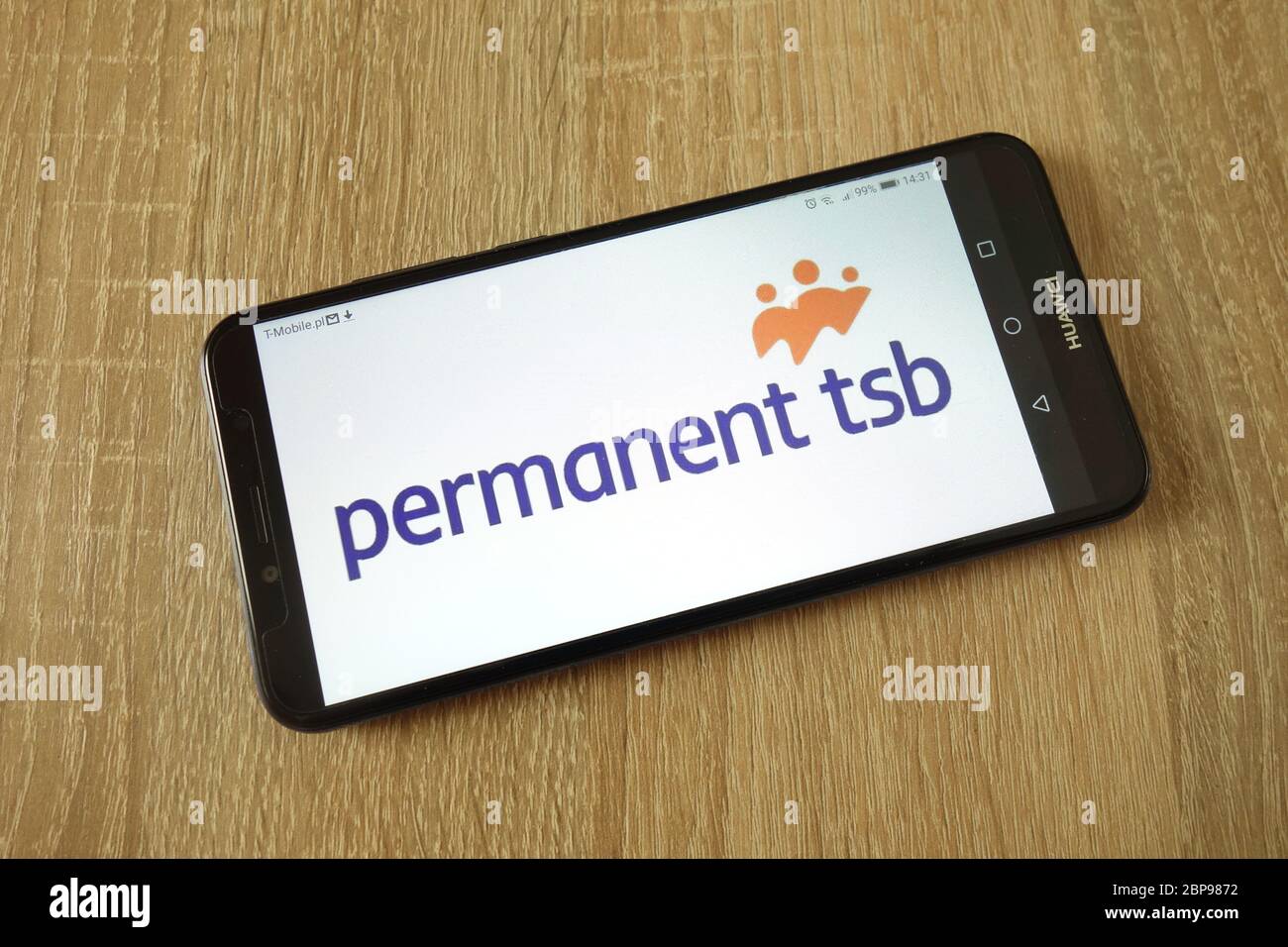 Permanent TSB Group Holdings plc logo displayed on smartphone Stock ...
