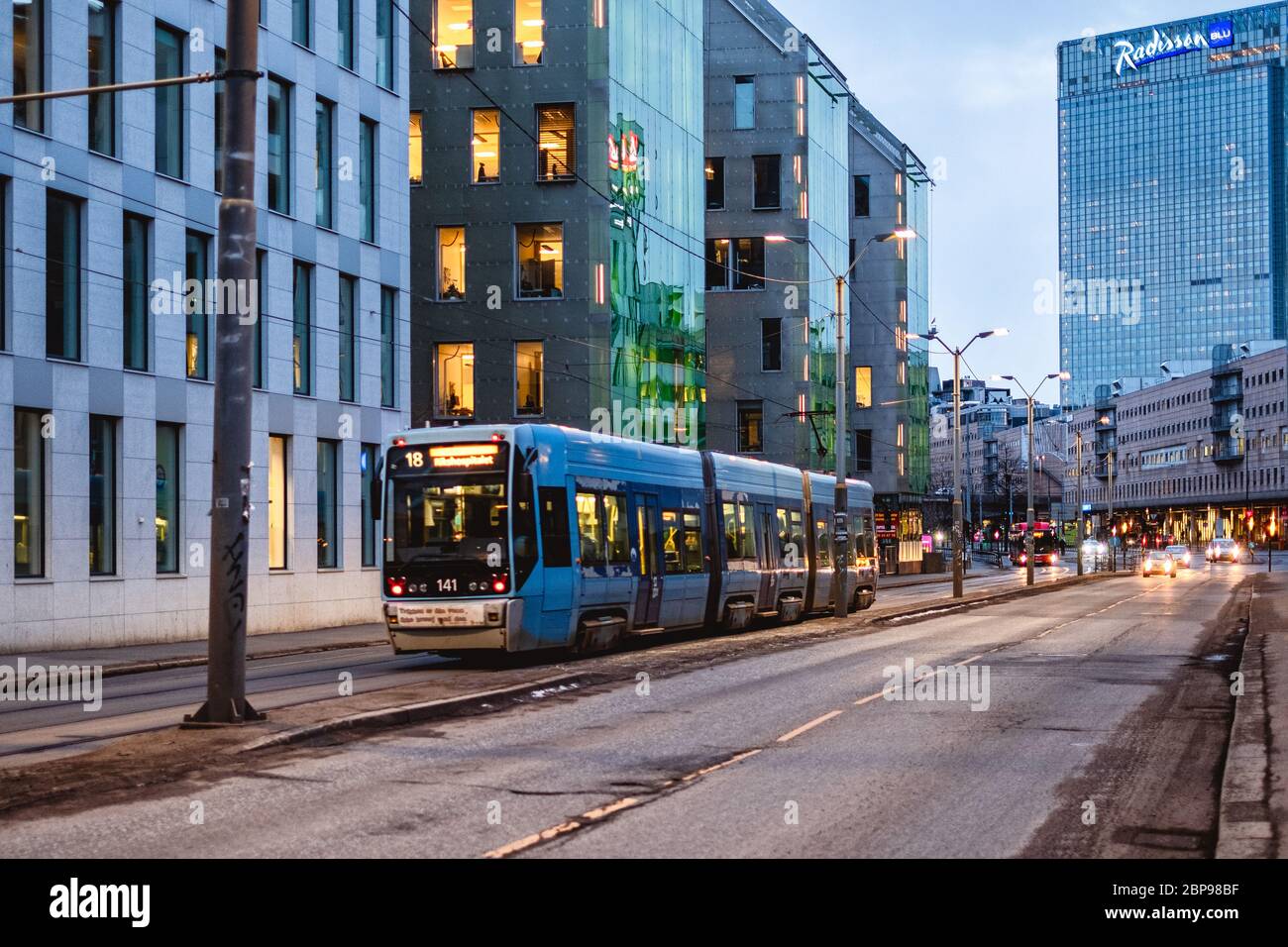 Bus on oslo street hi-res stock photography and images - Alamy