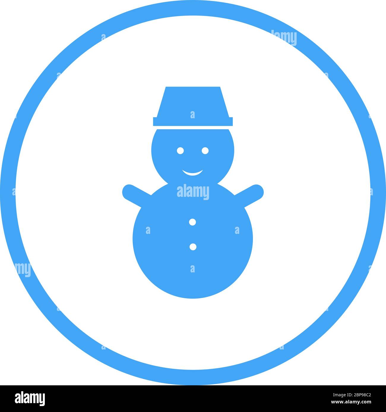 Beautiful Snowman Glyph Vector Icon Stock Vector Image & Art - Alamy