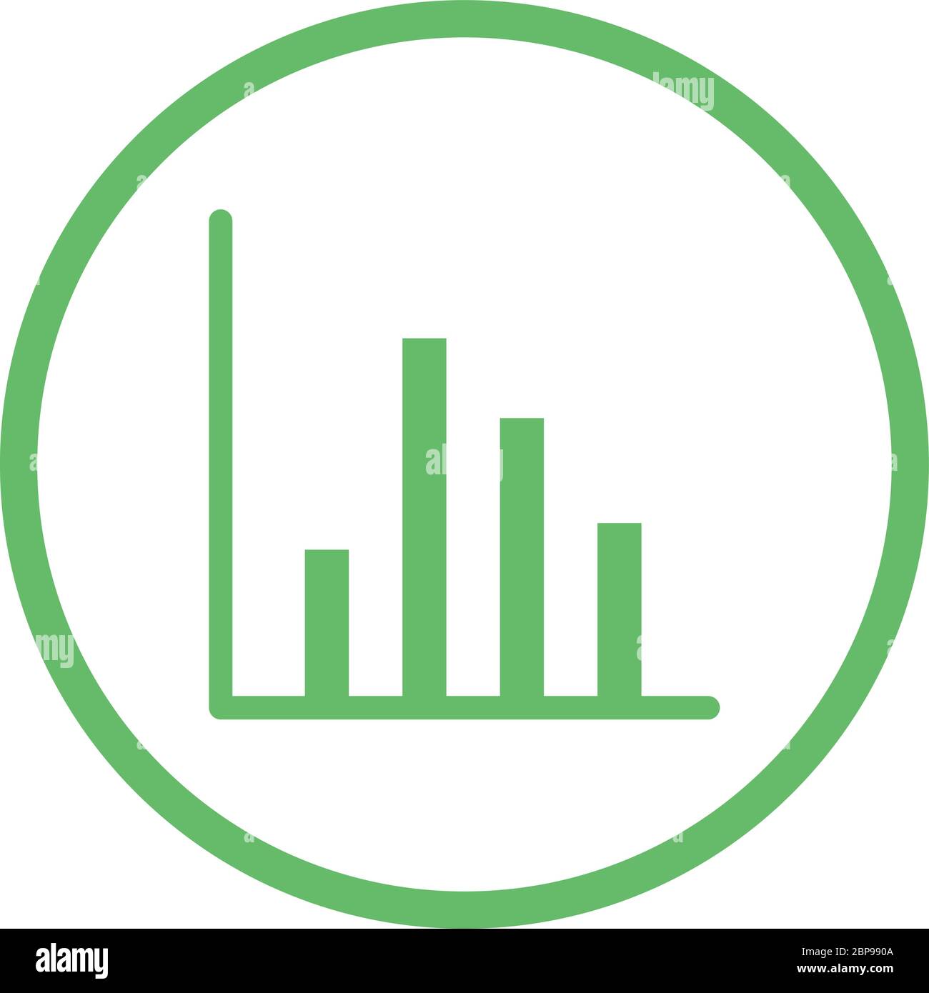 Beautiful graph line glyph hi-res stock photography and images - Alamy
