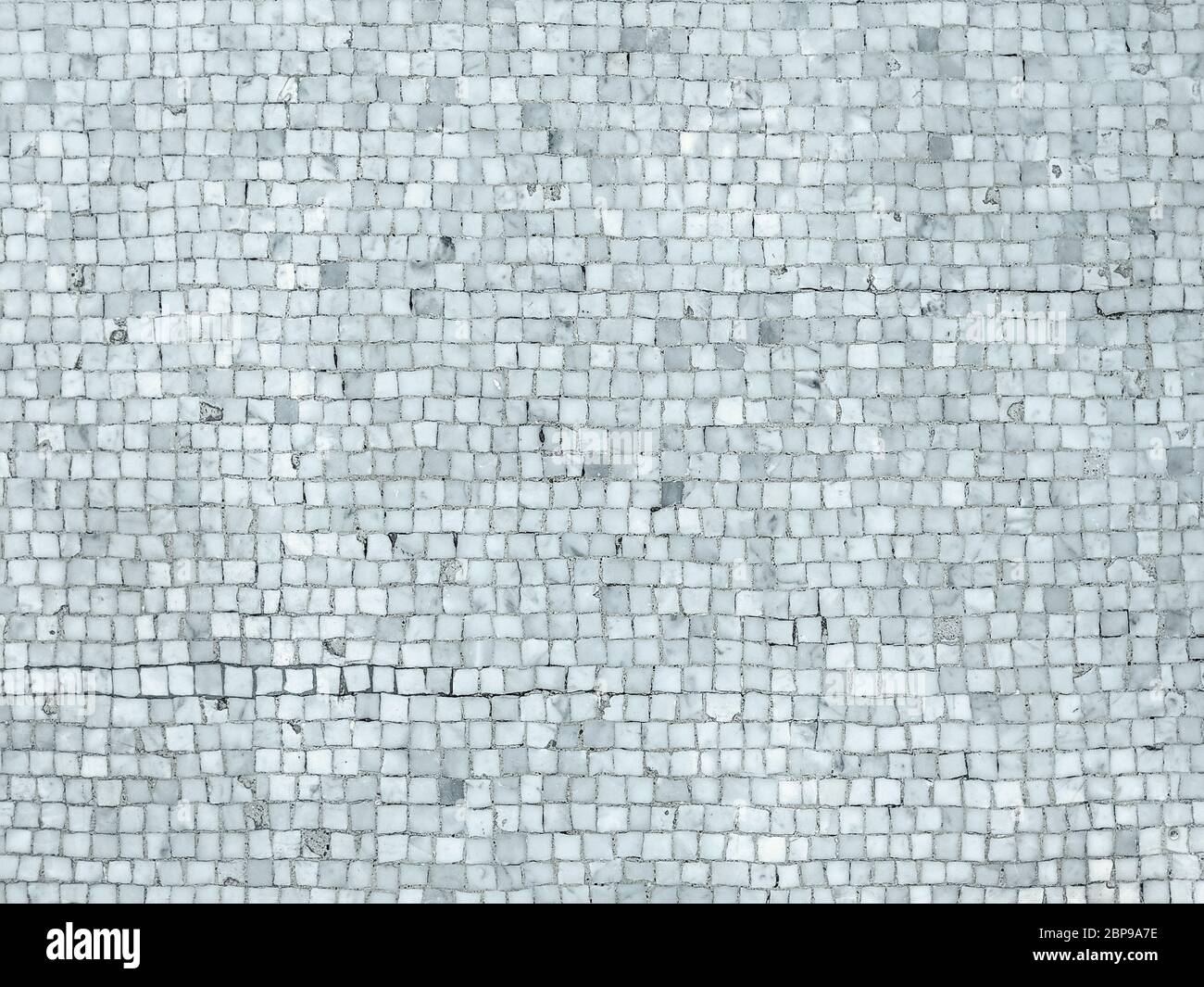 Blue-gray square mosaic tiles texture, natural background Stock Photo ...