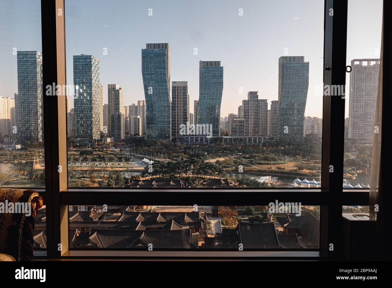Incheon, South Korea - Oct 13 2019 : View of high-rise building with ...