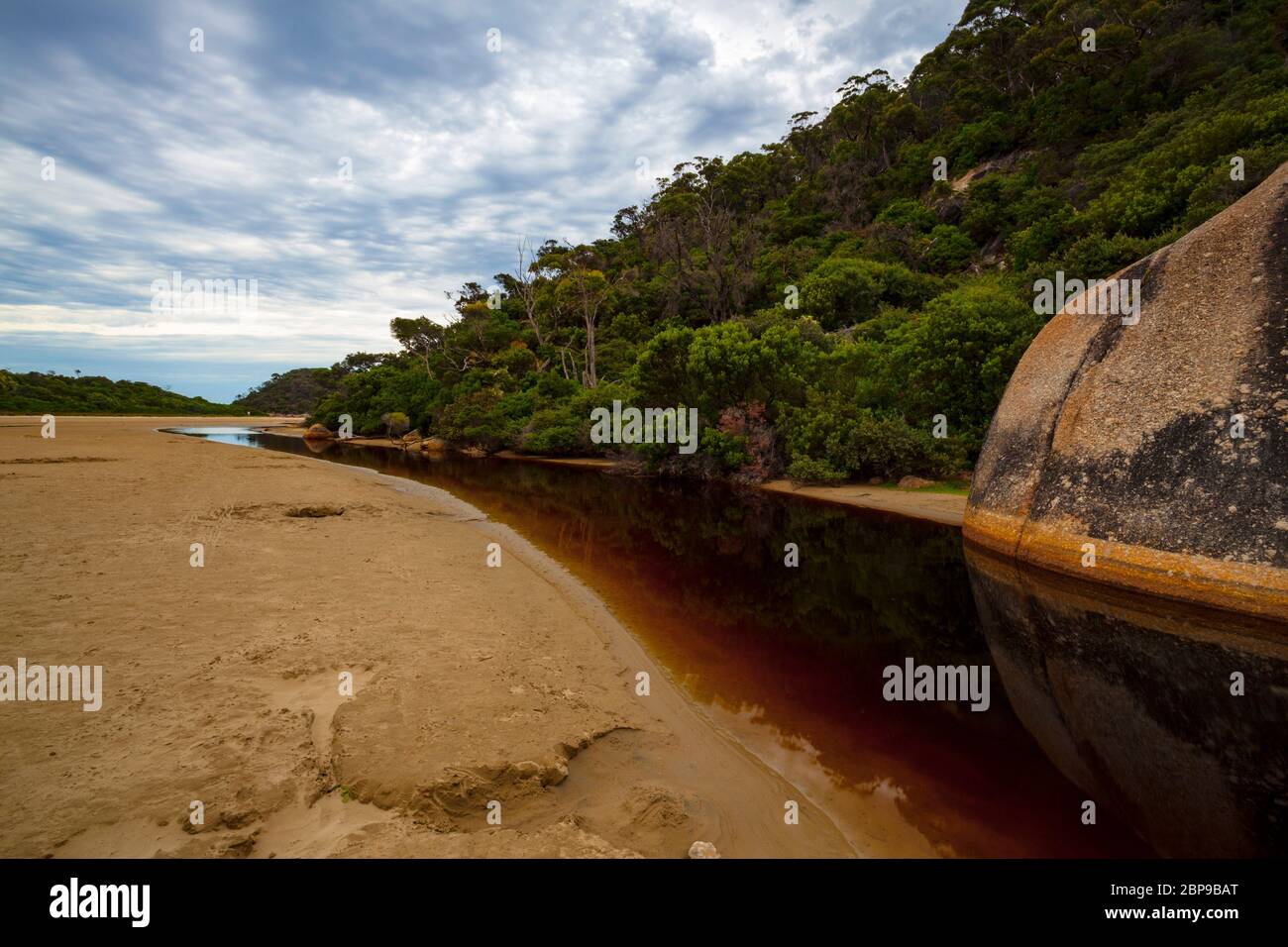 Tidal River at Wilsons Prom or Wilsons Promontory Marine Park ...