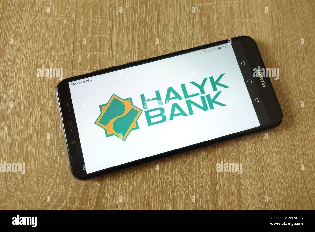 Halyk Bank logo displayed on smartphone Stock Photo - Alamy