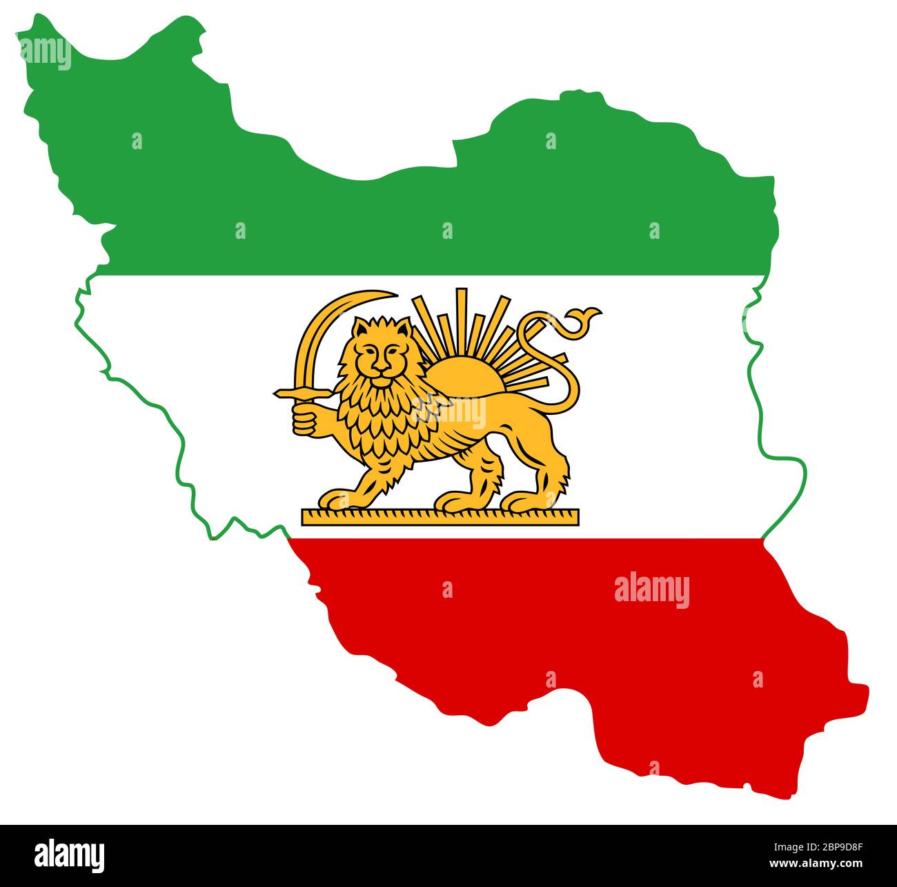 flag map iran illustration geography country nation border Stock Photo ...