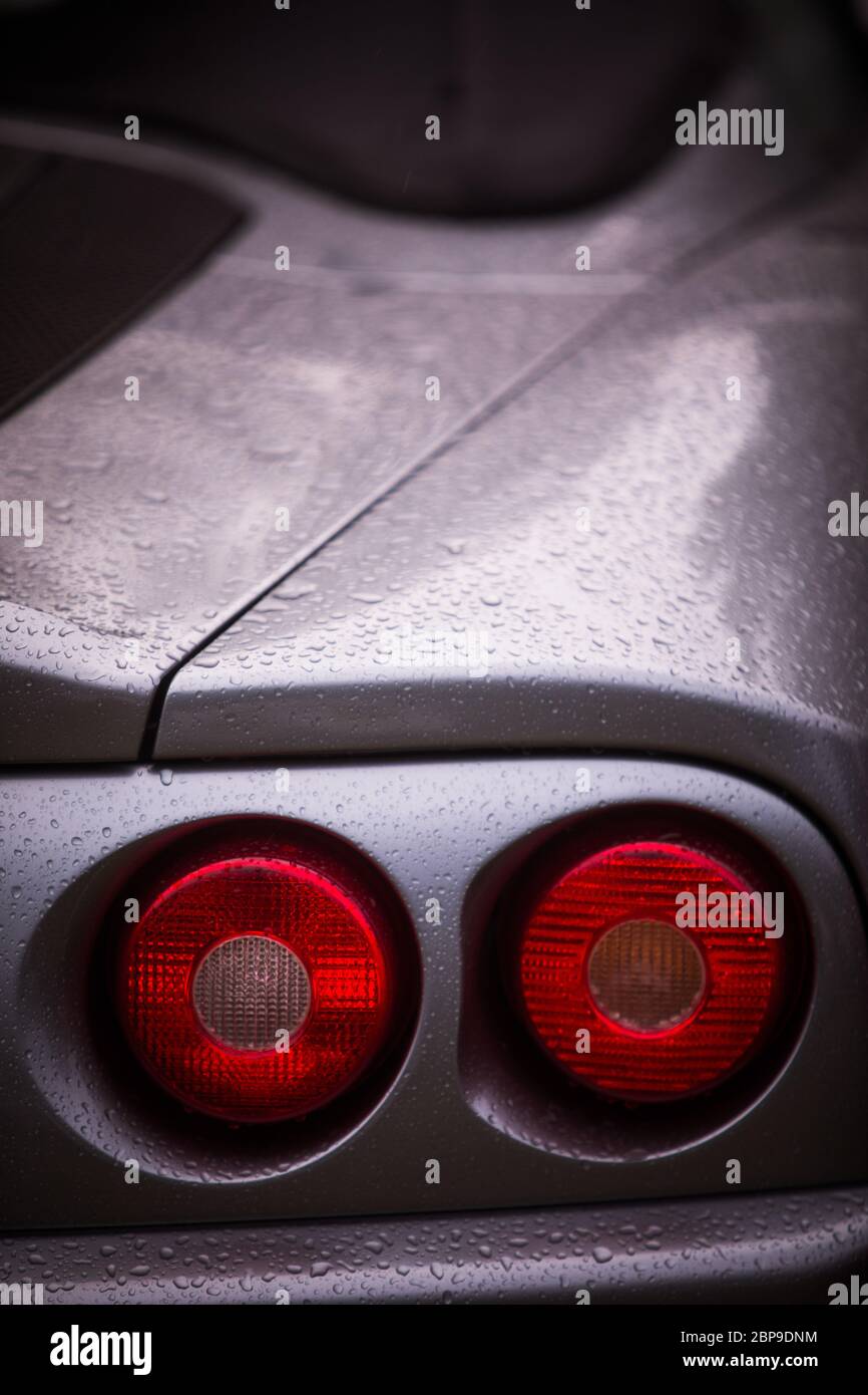 Car stopping at red light hi-res stock photography and images - Alamy