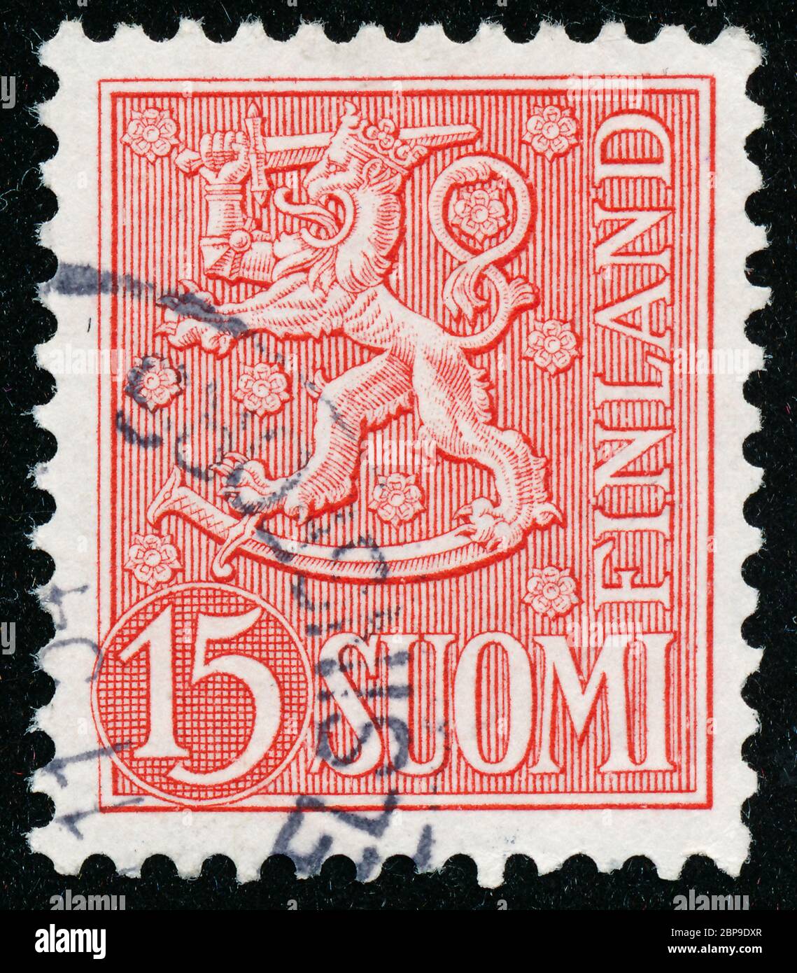 POLTAVA, UKRAINE - May 15, 2020. Vintage stamp printed in Finland circa ...