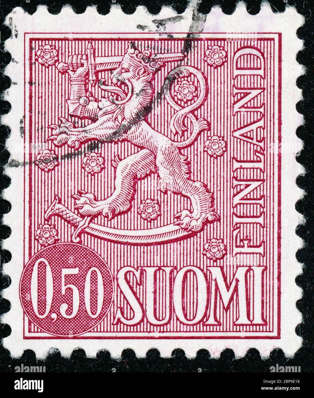 POLTAVA, UKRAINE - May 15, 2020. Vintage stamp printed in Finland circa ...