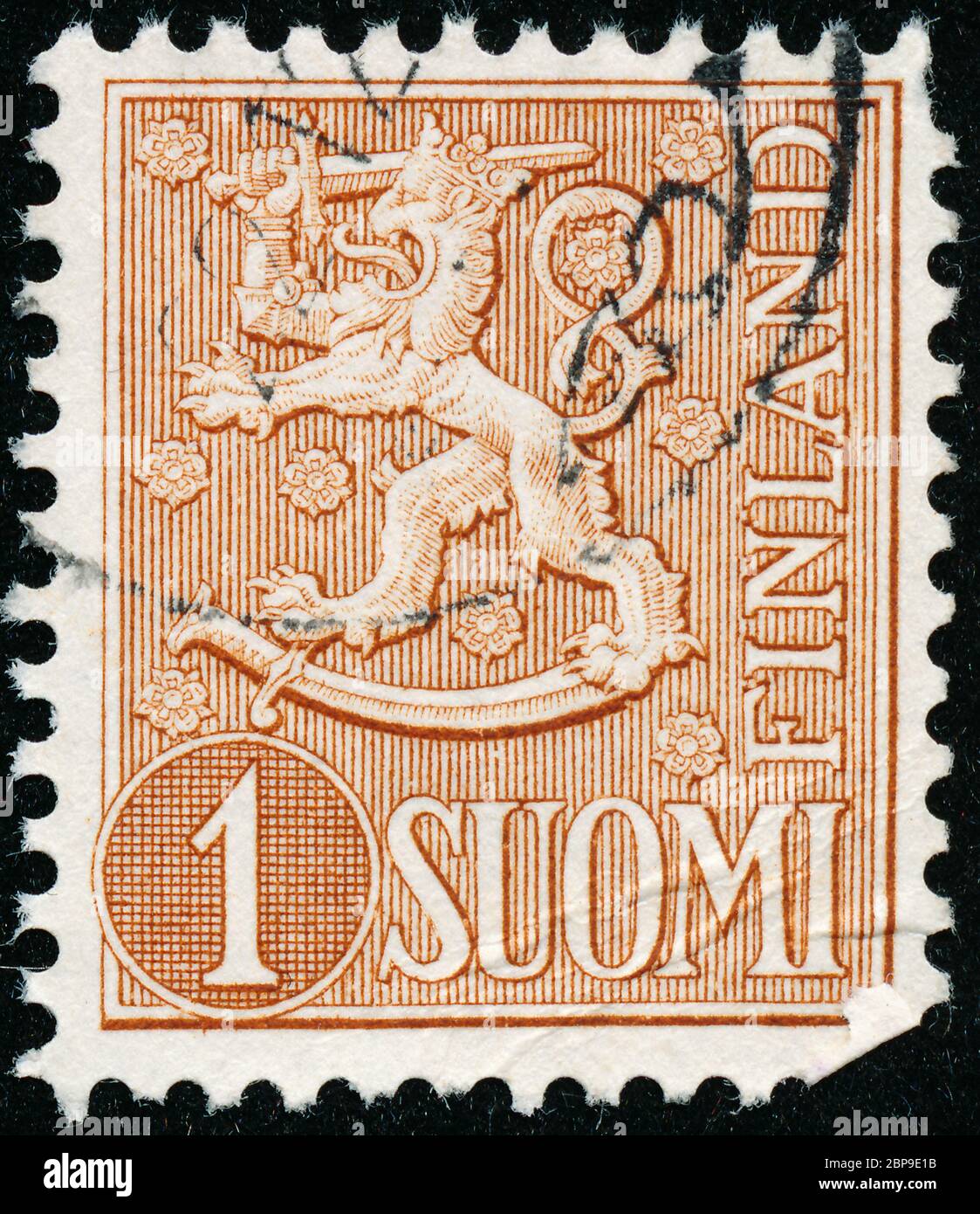 POLTAVA, UKRAINE - May 15, 2020. Vintage stamp printed in Finland circa ...