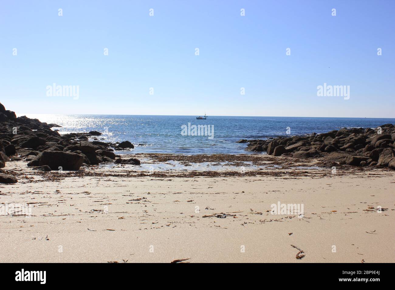 English white sandy beach Stock Photo - Alamy