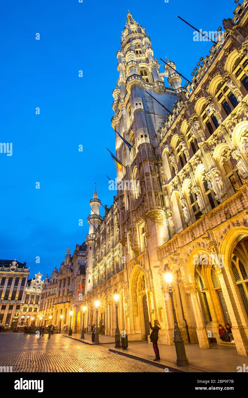 Grand Place square in Brussels Belgium, the most beautiful square in ...