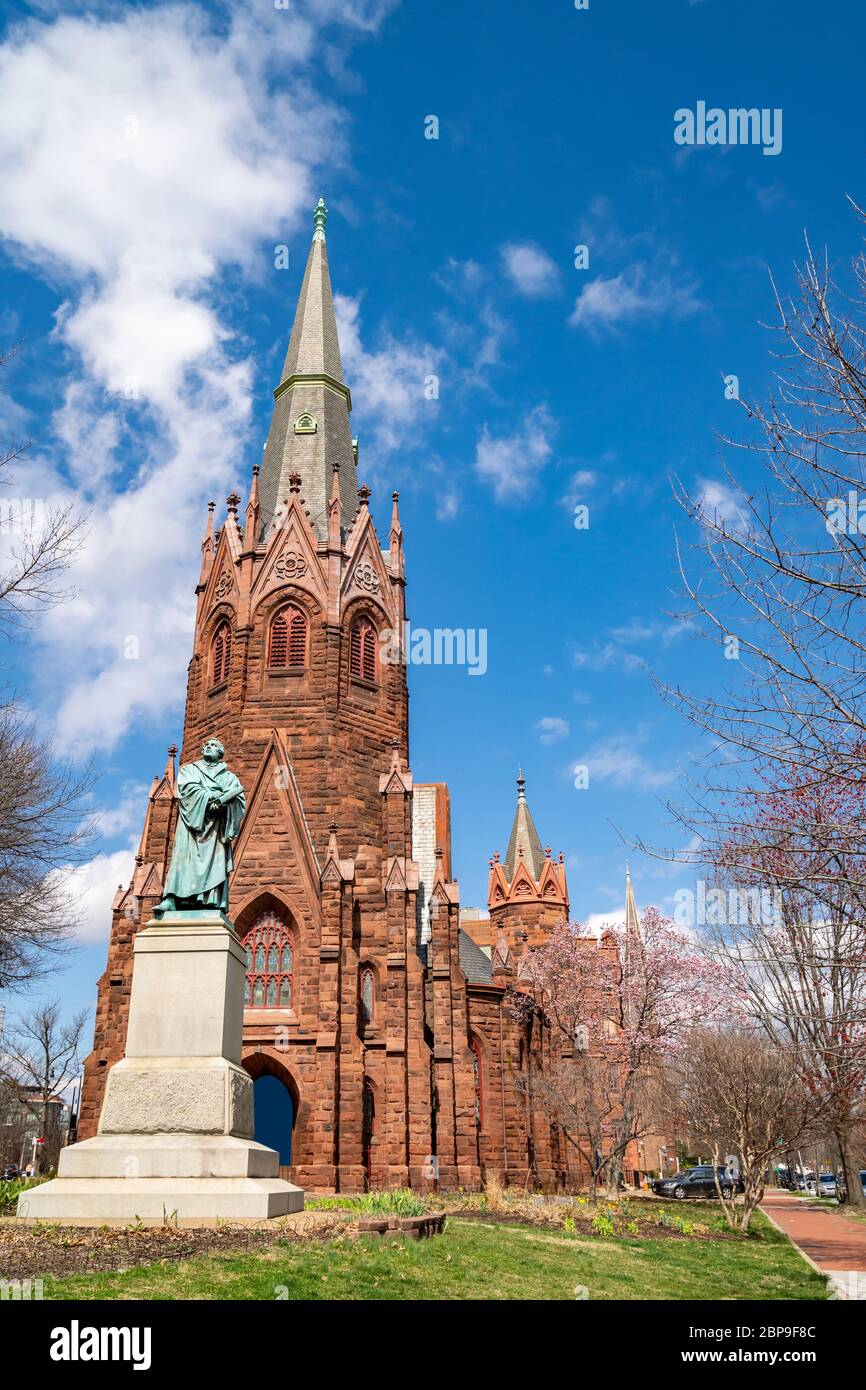Luther Place Memorial Church in Washington DC around Logan Circle Stock ...
