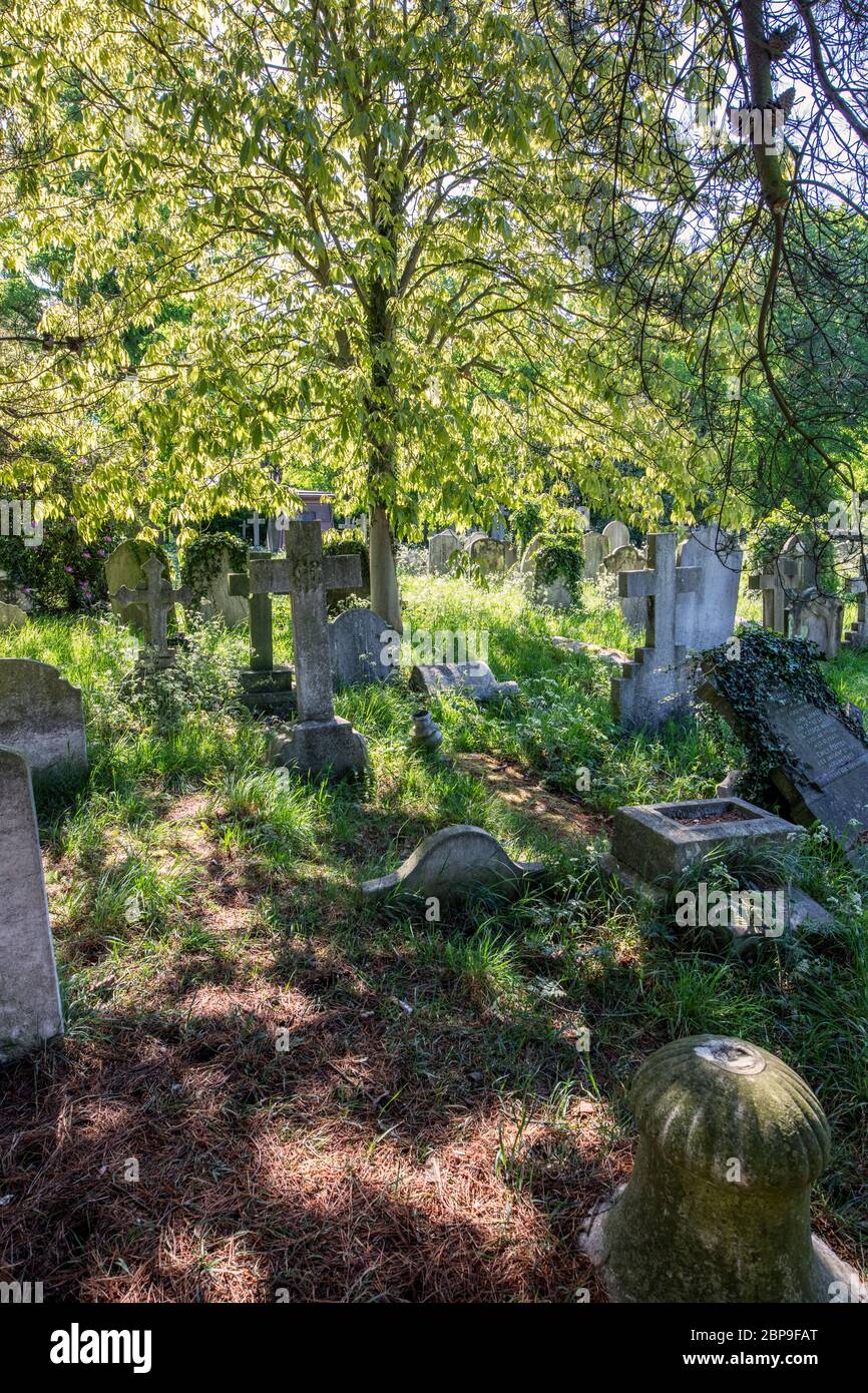 Brompton Cemetery, one of the Magnificent Seven London cemeteries, Old ...