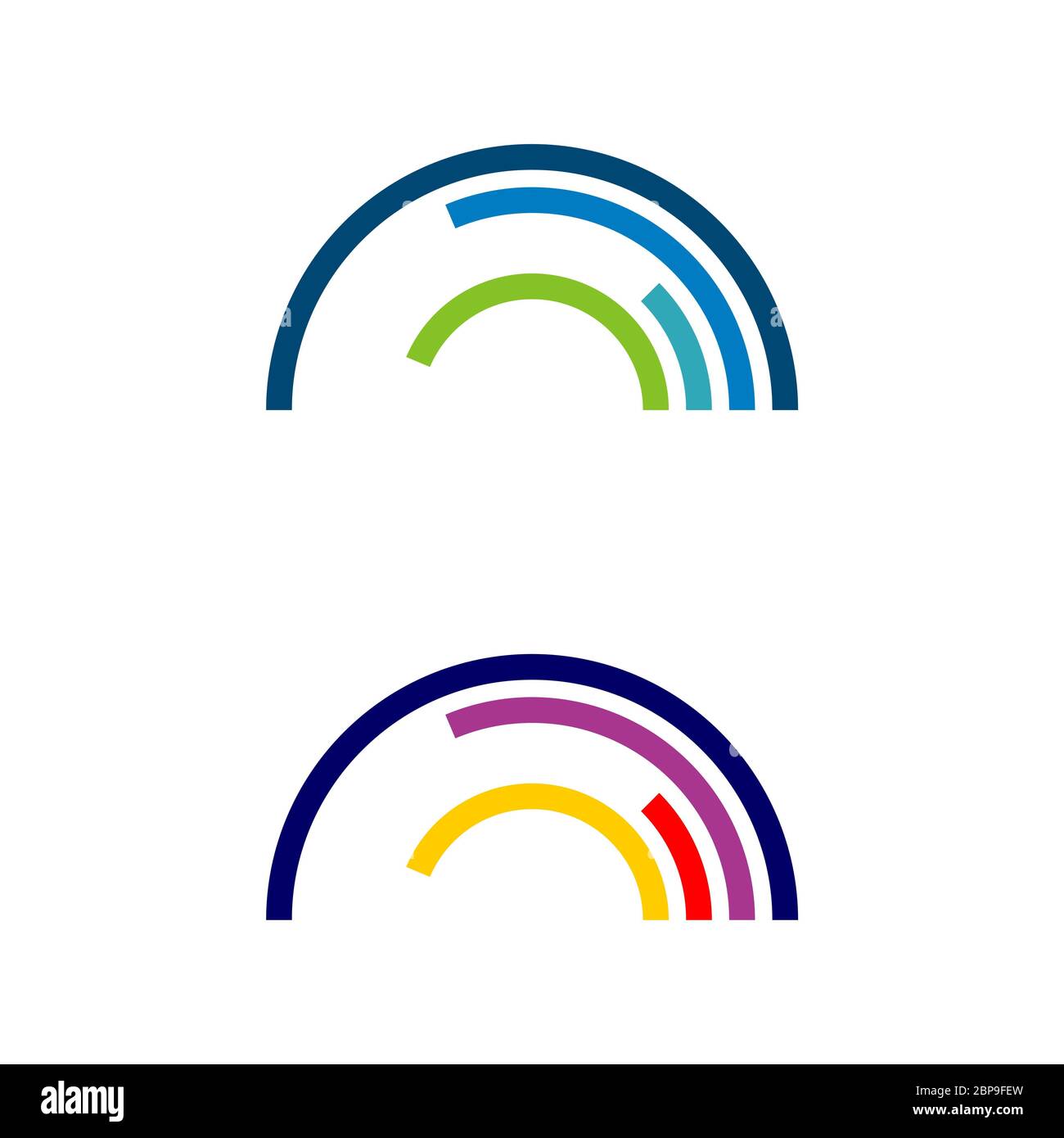 Colorful Curve Lines Logo Template Illustration Design. Vector EPS 10 ...