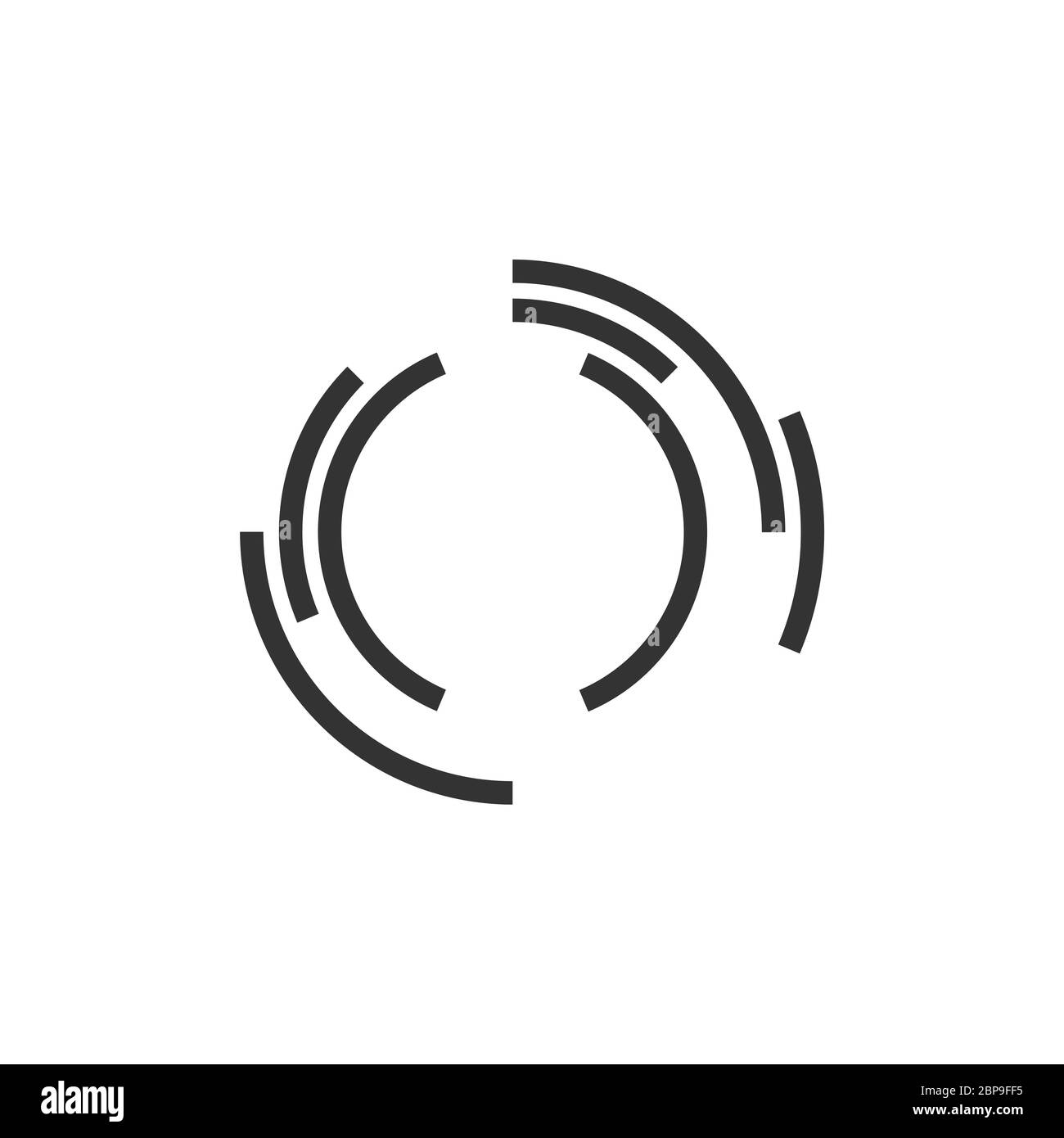 Letter O Lines Logo Template Illustration Design. Vector EPS 10 Stock ...