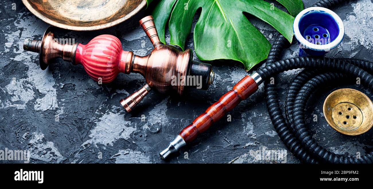 Hookah mouthpiece.Shisha aroma.Tabak with tropical flavor.Kalian ...