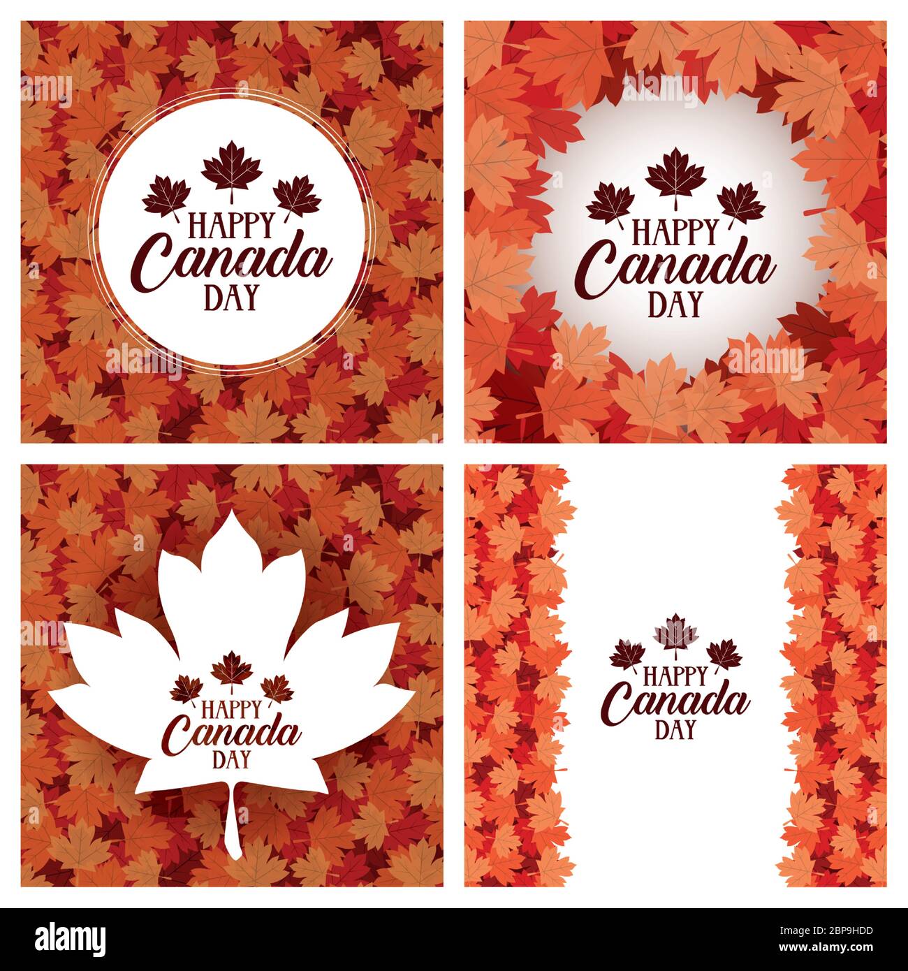 Canada day maple leafs Cut Out Stock Images & Pictures - Alamy