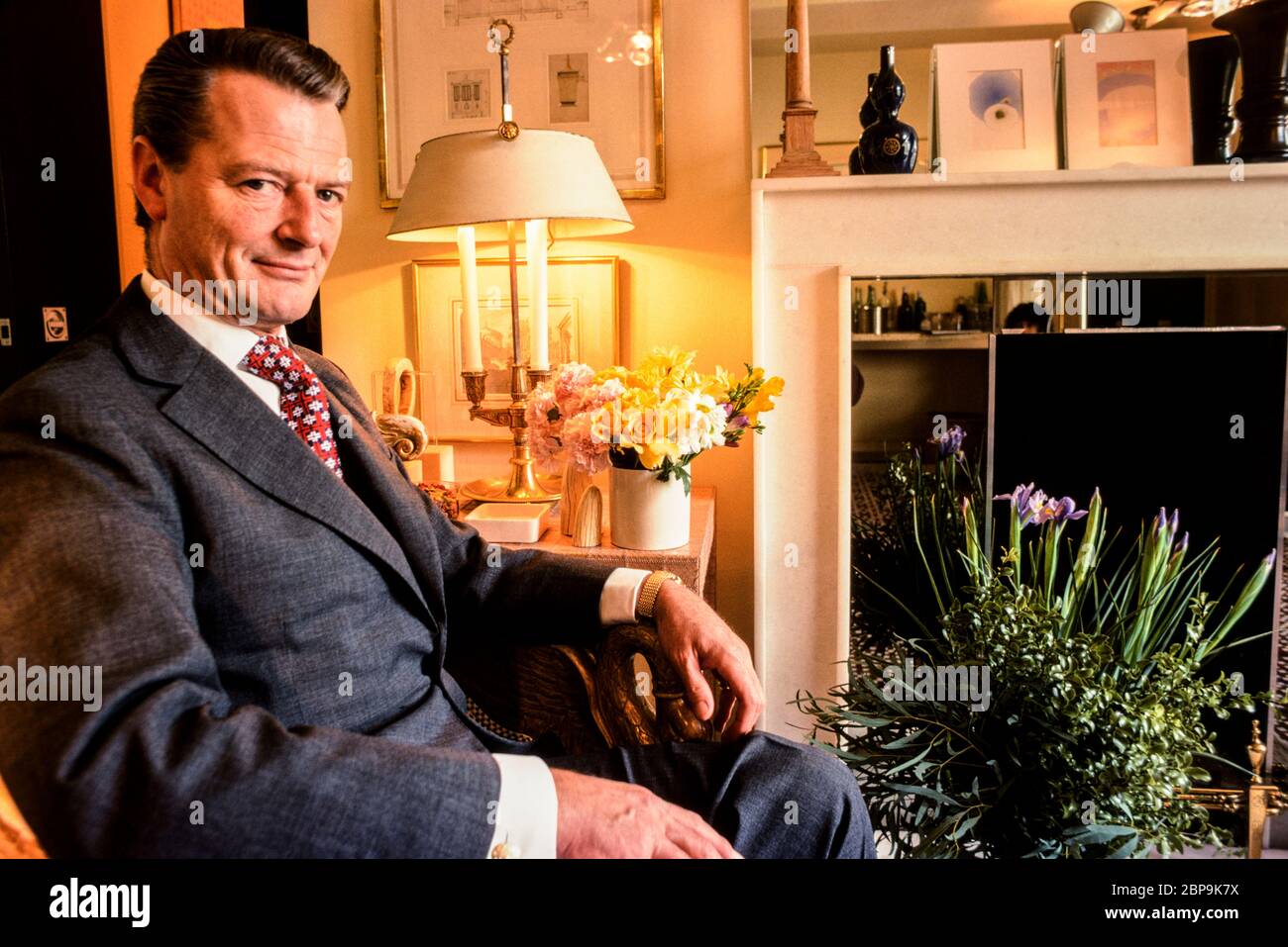 David Hicks interior decorator and designer 1976 Stock Photo - Alamy