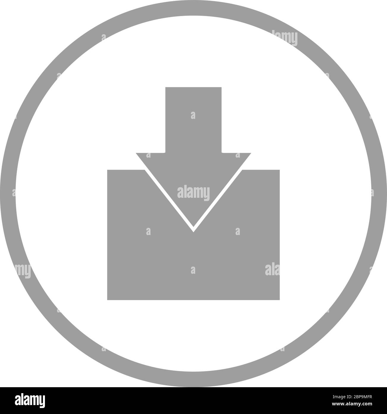 Beautiful Download Glyph Vector Icon Stock Vector Image & Art - Alamy