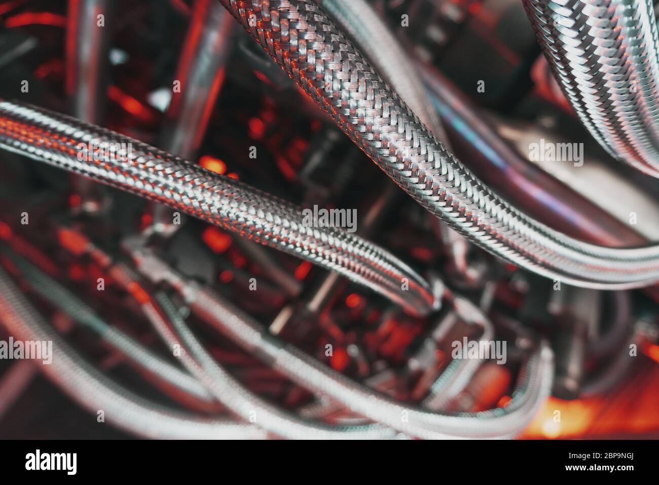 Structural elements of a gas turbine. Industrial, aviation, shipping ...