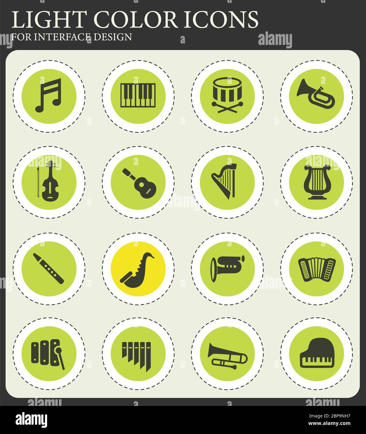 classic instruments web icons for user interface design Stock Photo - Alamy