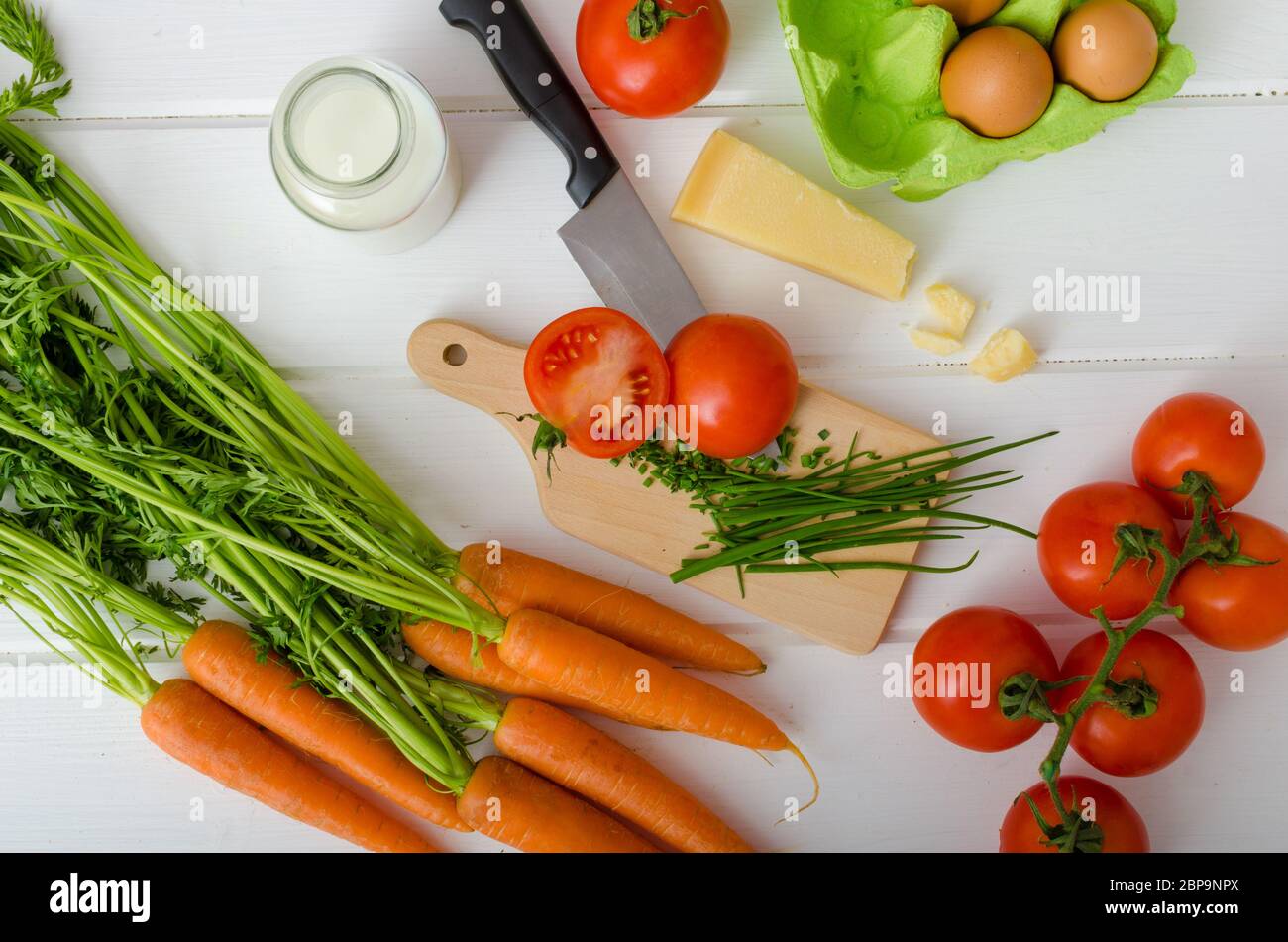 Spring vegetable, preparation, natur wake up, all healthy Stock Photo ...