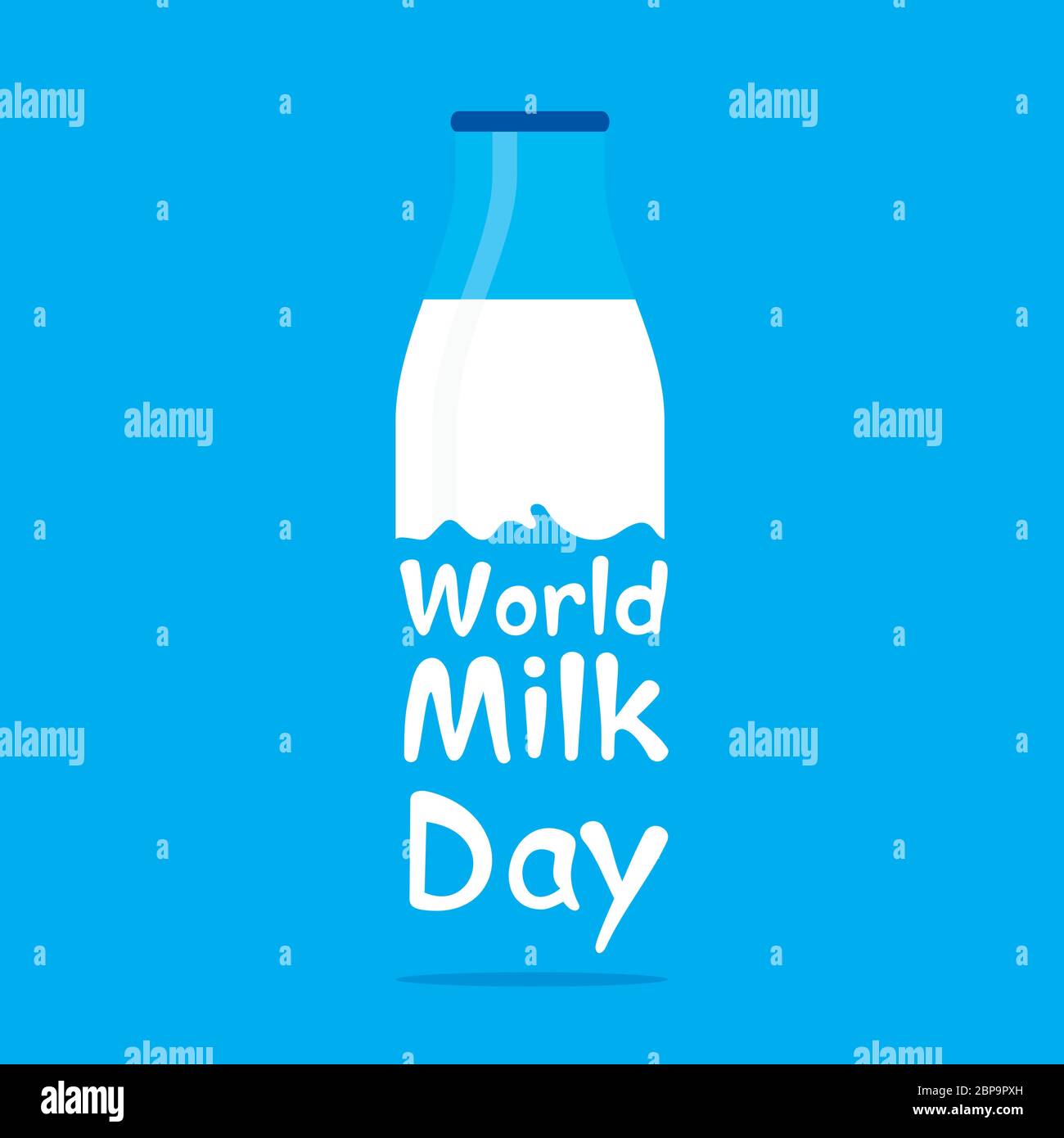 world milk day greeting or banner design. celebrate on 1 june every ...