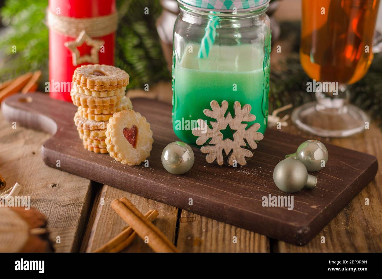 Christmas candy, cookies, background with cookies, food styling Stock ...