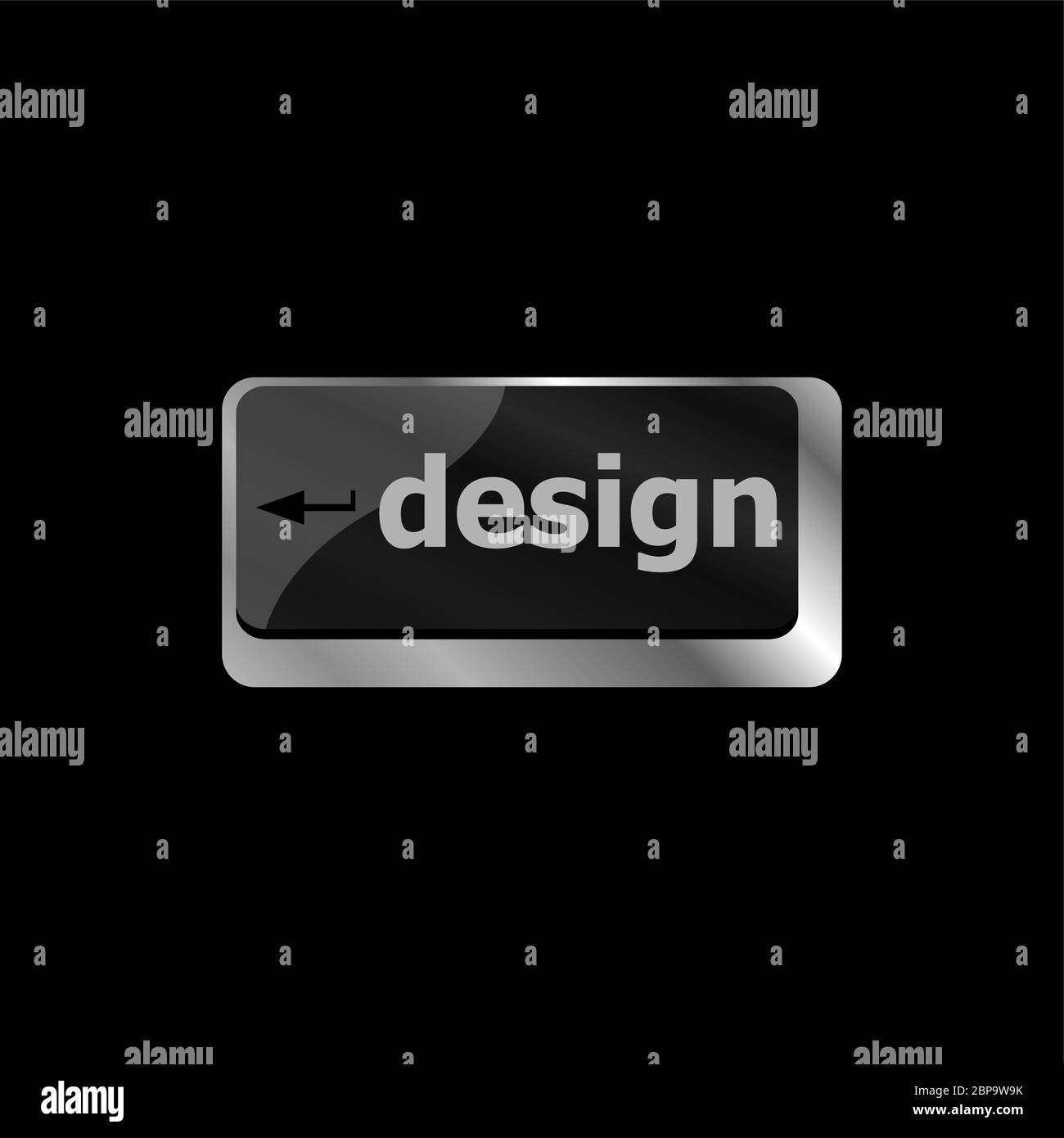 design word on computer keyboard keys button Stock Photo - Alamy