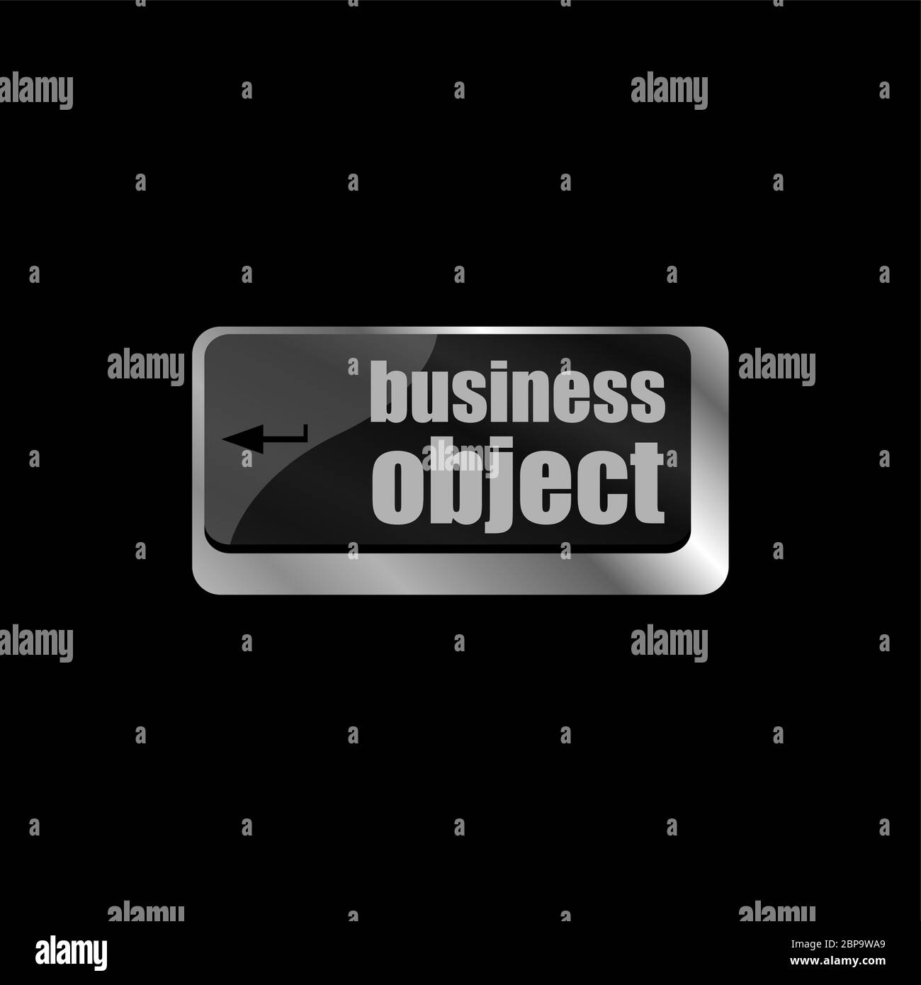 business object - social concepts on computer keyboard, business ...