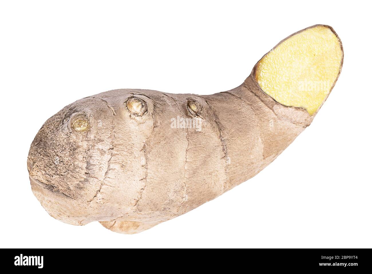 Ginger root isolated on withe background with clipping path as package ...