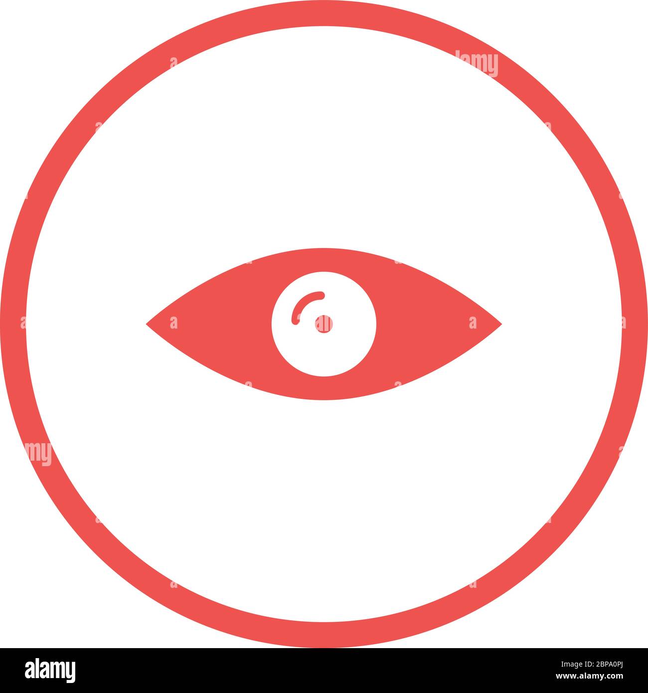 Beautiful Eye Glyph Vector Icon Stock Vector Image & Art - Alamy