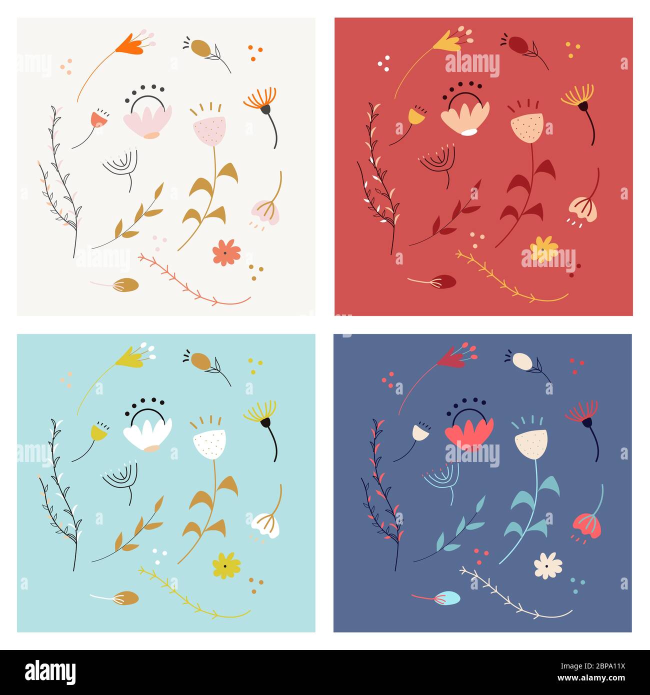 Doodle colored ecology environment Cut Out Stock Images & Pictures - Alamy