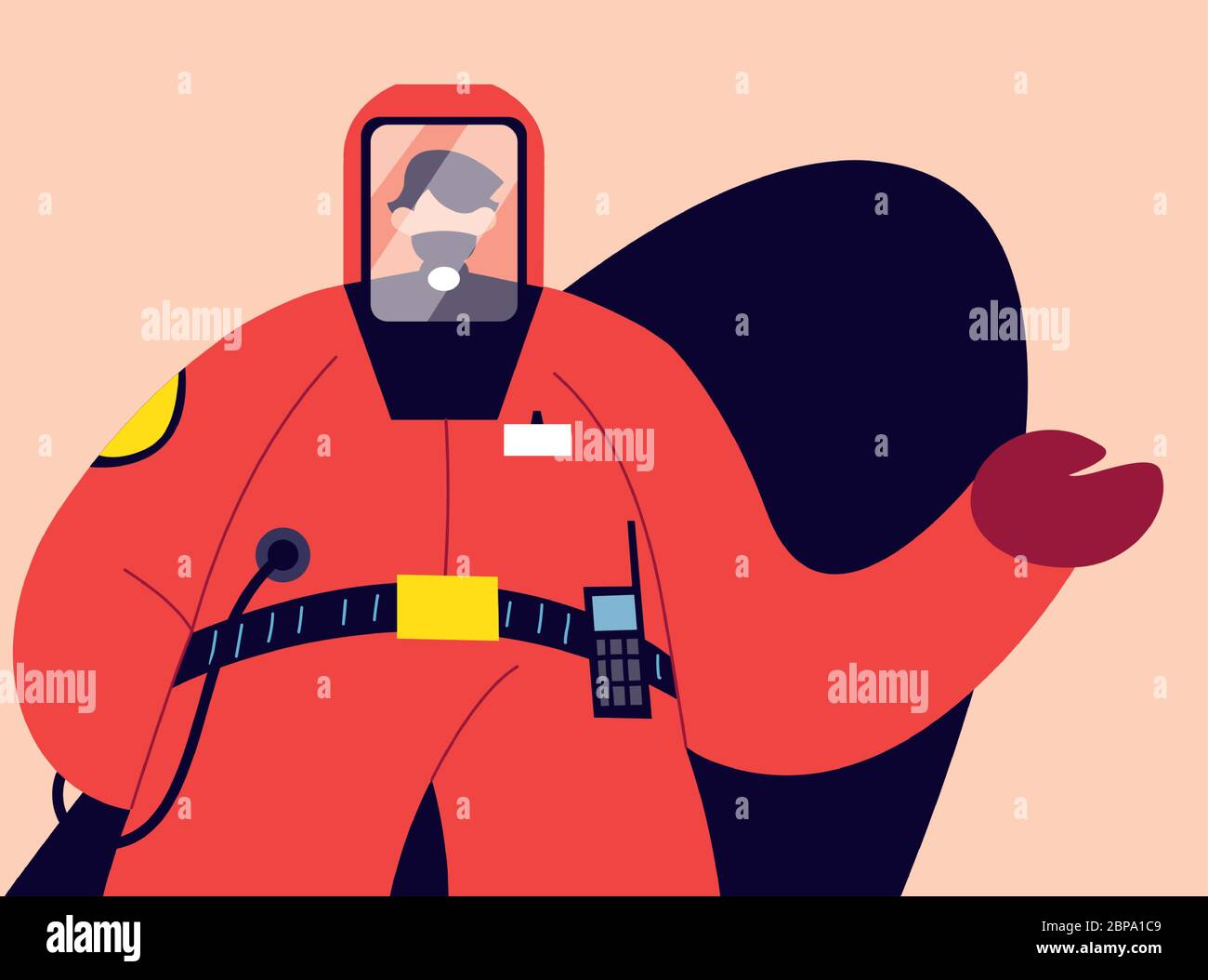 Germ protection suit Stock Vector Images - Alamy